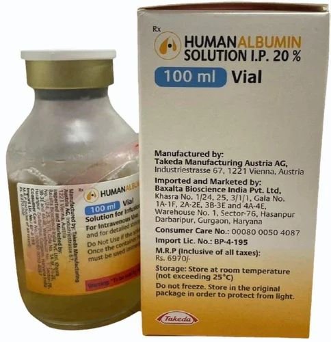 Human Albumin %20 Takeda 100 ML Iv İnfüzyon İçin Çözelti İçeren Flakon ...