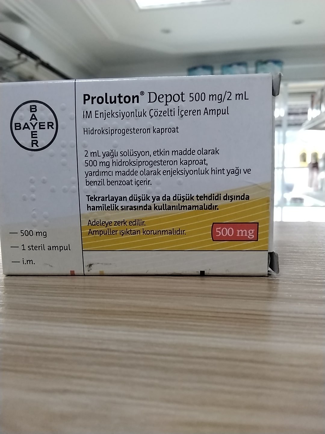 Proluton Depot 500 MG/2 ML 1 Ampul | SGK Ödüyor Mu ?SGK Ödüyor Mu